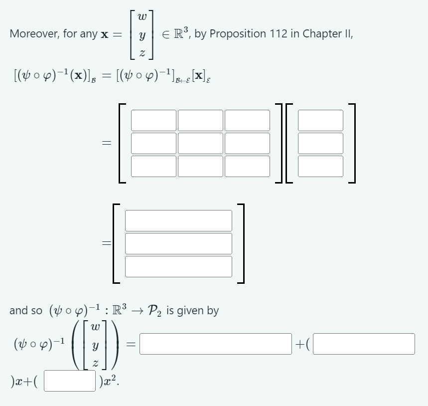Solved Consider the following linear transformations: | Chegg.com