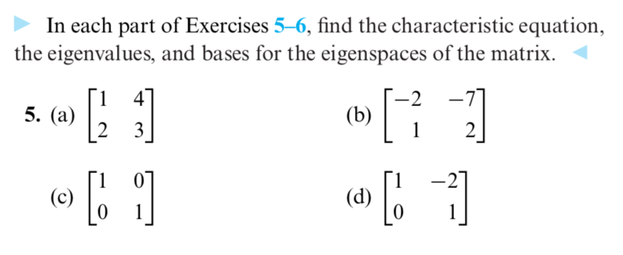 Solved In Each Part Of Exercises 5 6 Find The