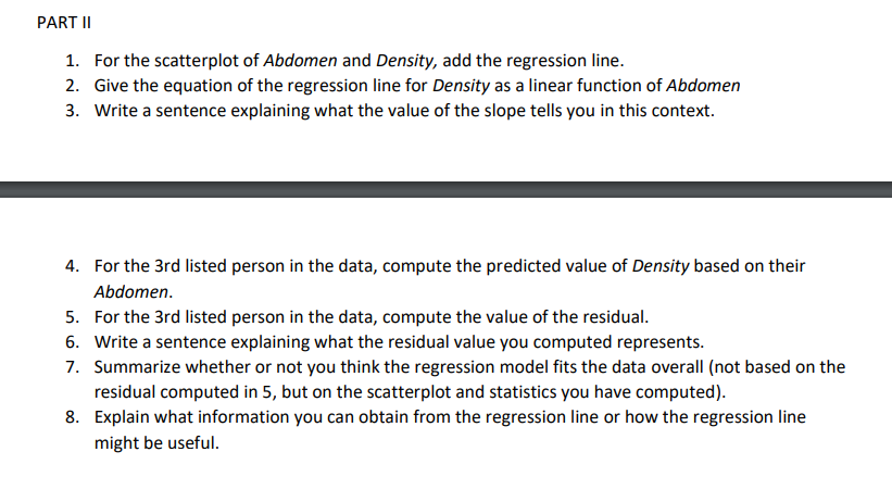 Solved have. There are three variables recorded on the data | Chegg.com