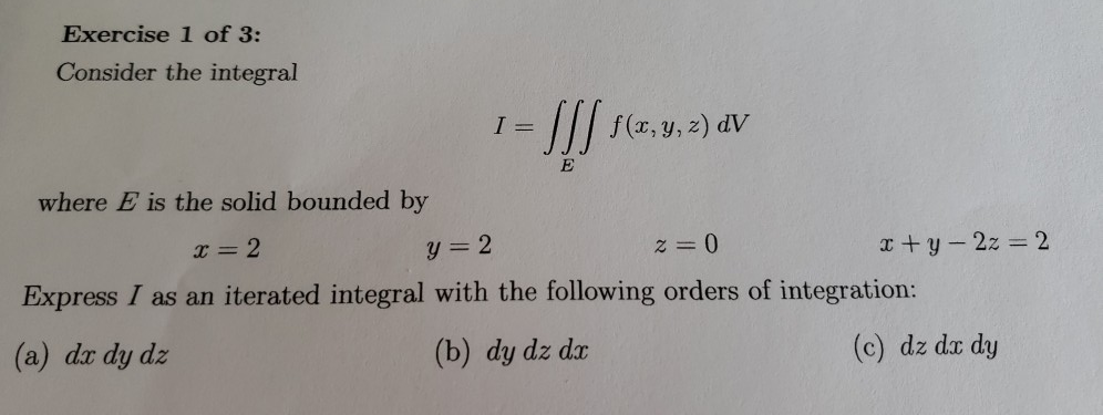 Solved please help on the following calculus 3 problem | Chegg.com