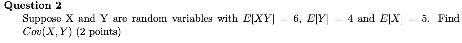 Solved Suppose X and Y are random variables with | Chegg.com