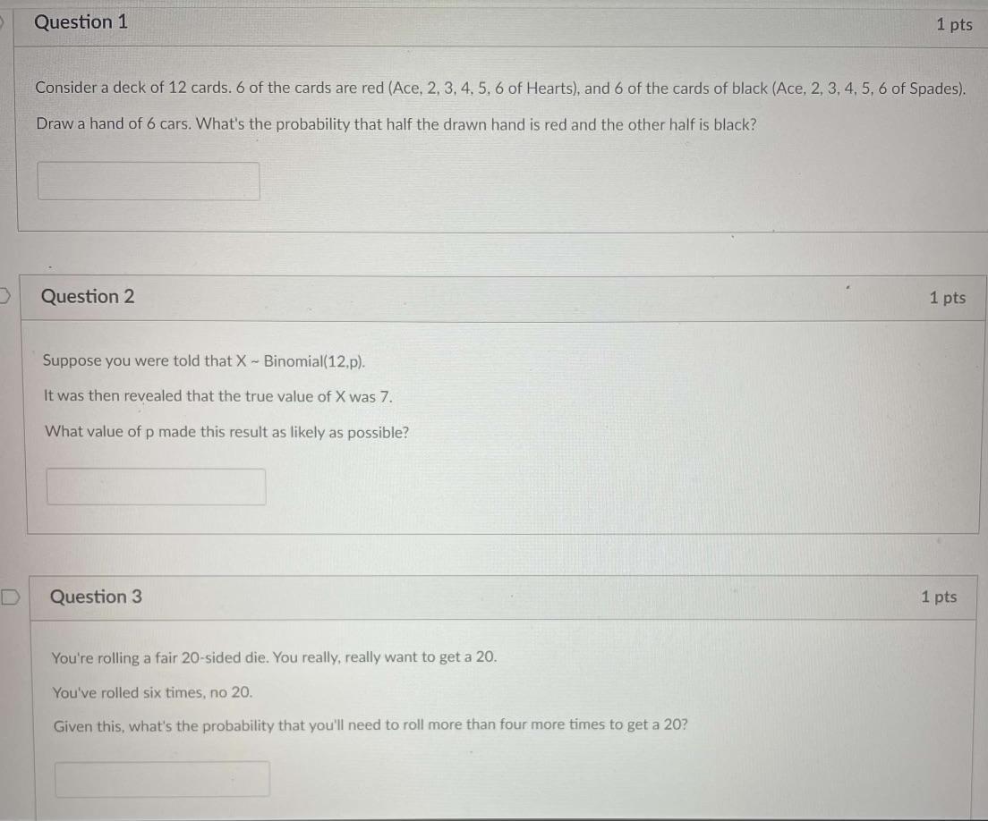 Solved Consider a deck of 12 cards. 6 of the cards are red | Chegg.com