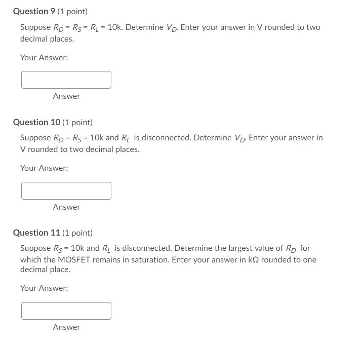Solved Questions 6-11 refer to this circuit. V1 = 1V and K = | Chegg.com