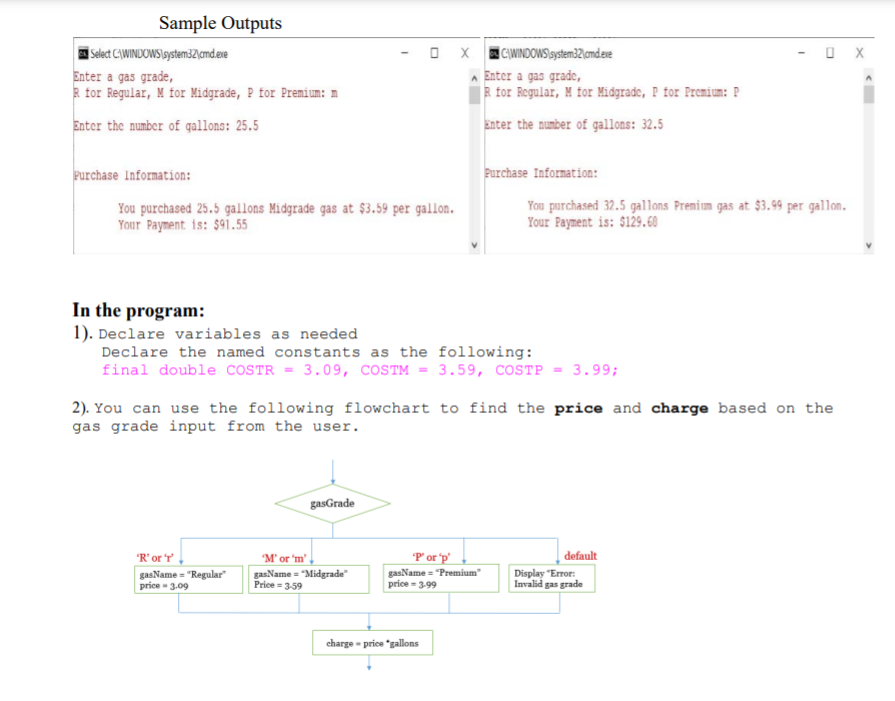 Solved 2. GasCalculator (Use the posted CarRental.java as an | Chegg.com