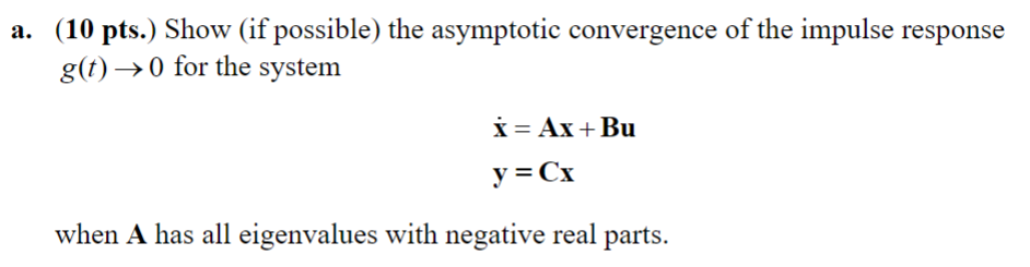 Solved (10 pts.) Show (if possible) the asymptotic | Chegg.com