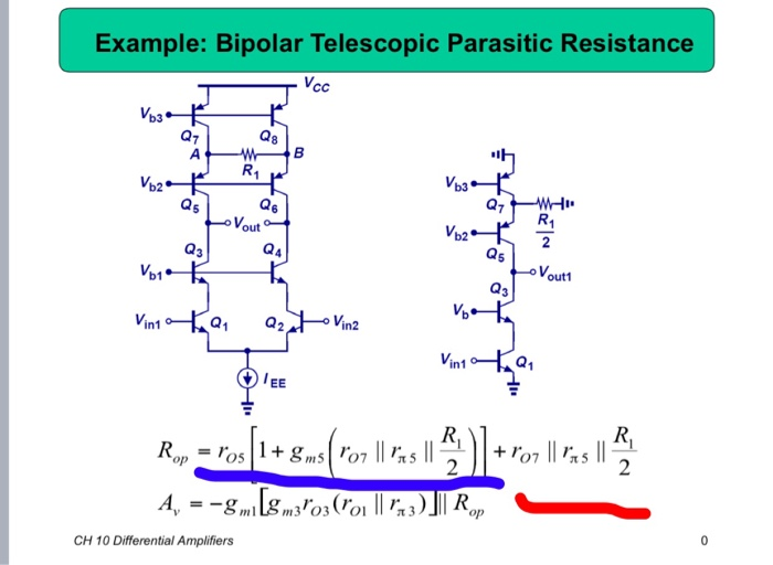 Solved When calculating the output resistance of cascade in | Chegg.com