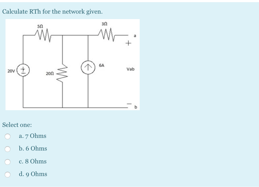 Solved Calculate RTh for the network given. 312 522 M + 6A | Chegg.com