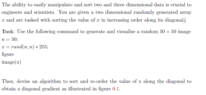 Solved The ability to easily manipulate and sort two and | Chegg.com
