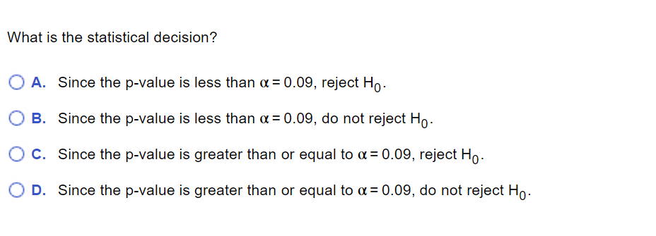 Solved If In A One Tail Hypothesis Test The 5099