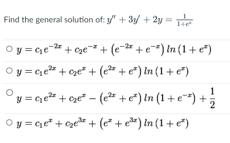 Solved Id the general solution of: 3y′′−6y′+6y=excscx | Chegg.com