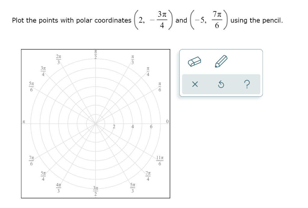 Solved 311 71 Plot the points with polar coordinates ( 2, – | Chegg.com