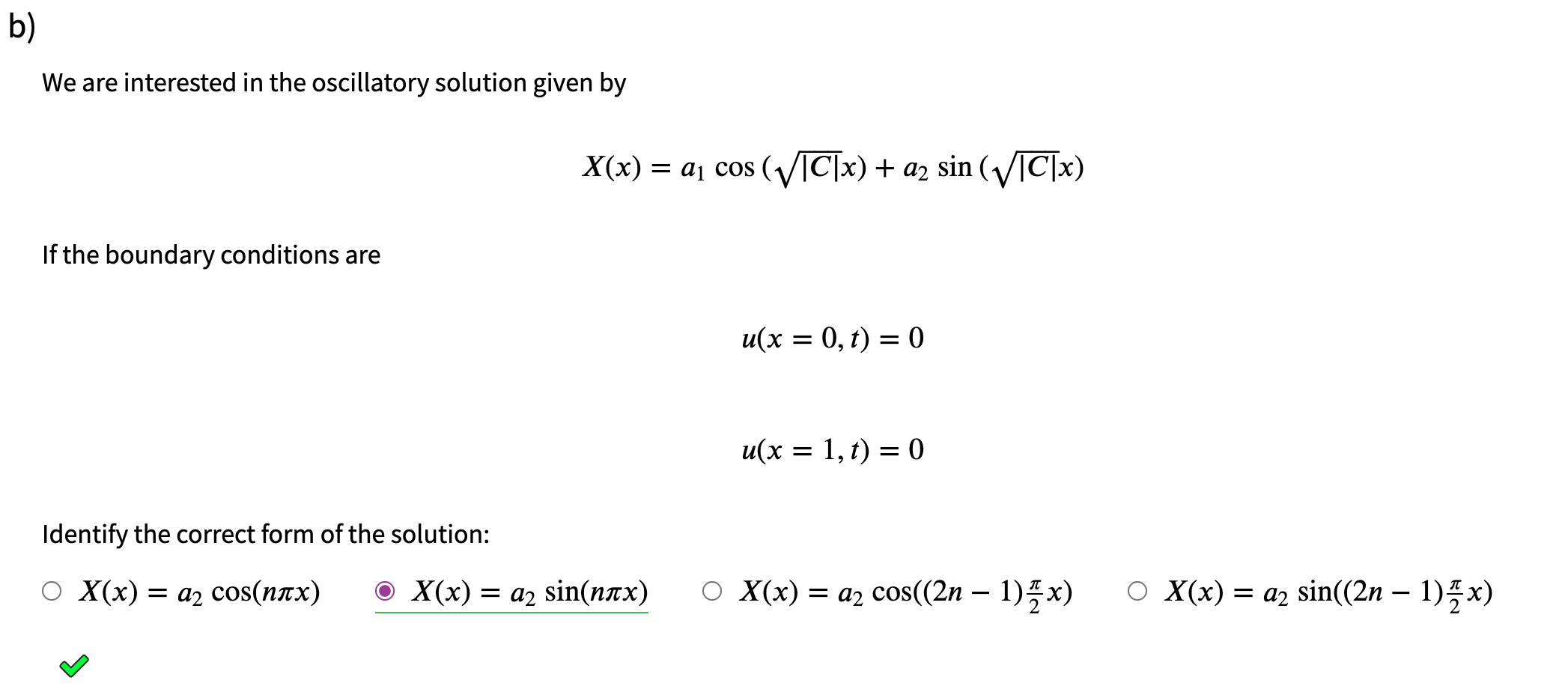 Solved Let us solve the following equation via separation | Chegg.com