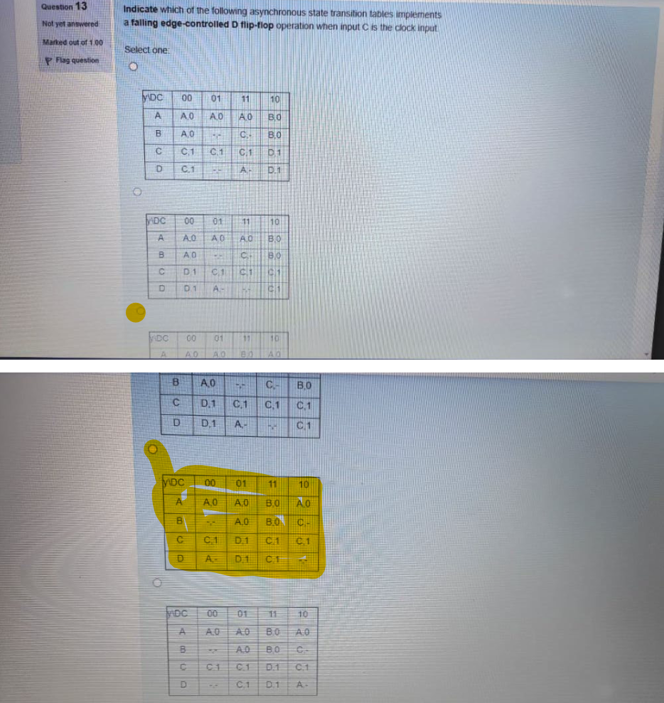 Solved Question 13 Indicate which of the following | Chegg.com