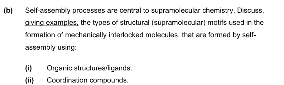 Solved o) Self-assembly processes are central to | Chegg.com