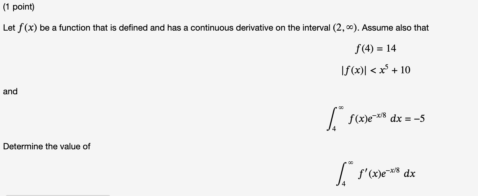 Solved Let Fx Be A Function That Is Defined And Has A 