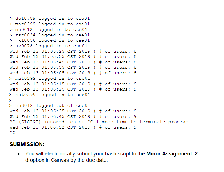 SCRIPT DESCRIPTION: Write a complete bash script that | Chegg.com