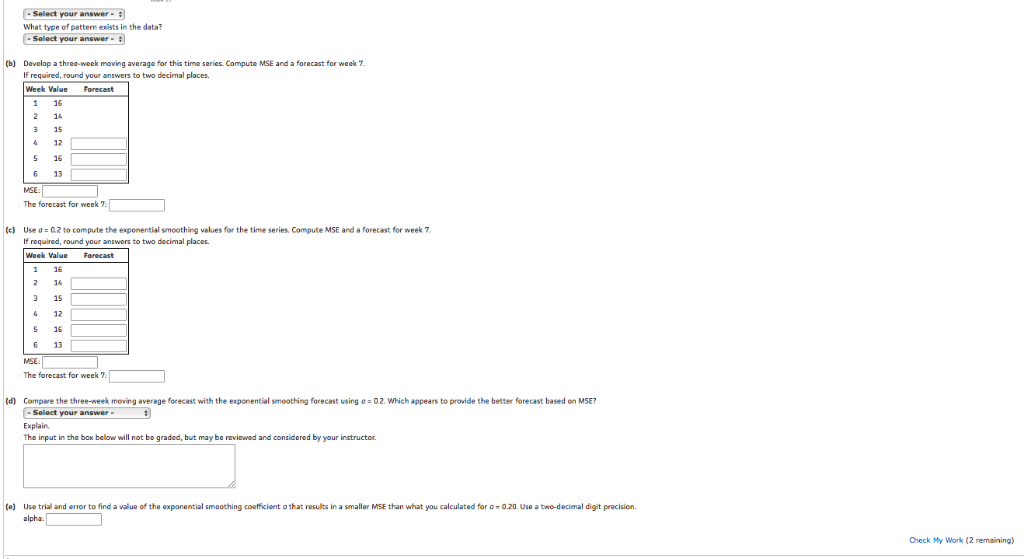Solved Problem 08-0 Algo (Moving Averages and Exponential | Chegg.com