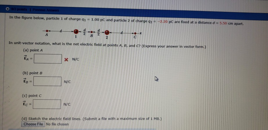 Solved In the figure below, particle 1 of charge q1 1.00 pC | Chegg.com