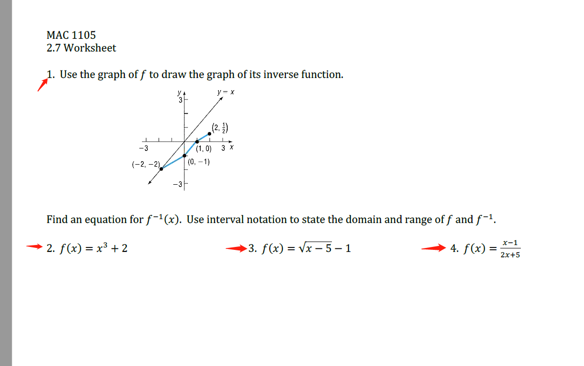 Solved 1. Use the graph of f to draw the graph of its | Chegg.com