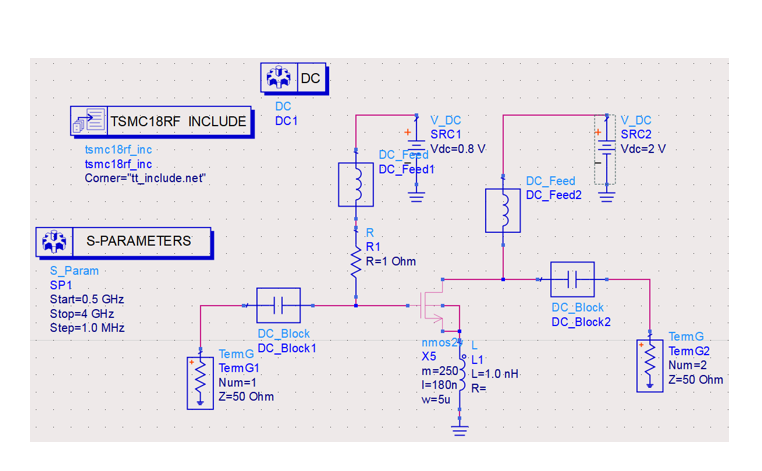Solved Pick up a 2V NMOS transistor with W=5um*250, properly | Chegg.com
