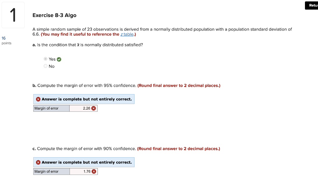 Solved A simple random sample of 23 observations is derived | Chegg.com