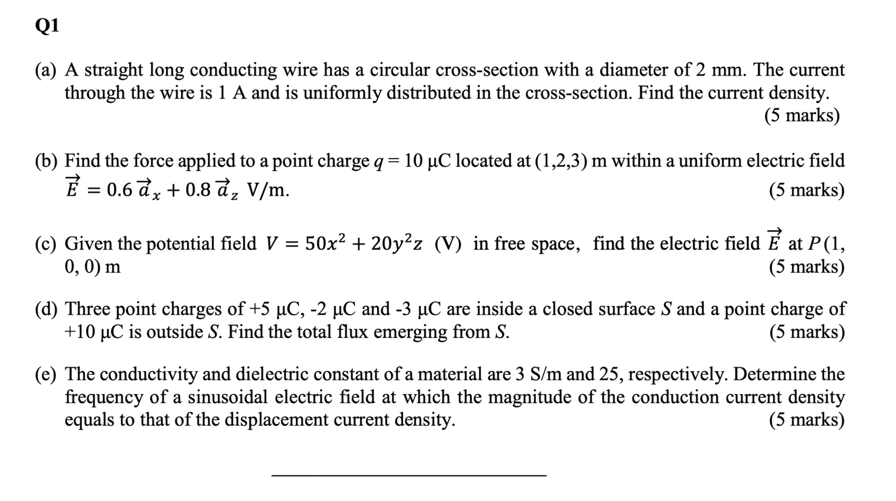 Solved Q1(a) ﻿A straight long conducting wire has a circular | Chegg.com