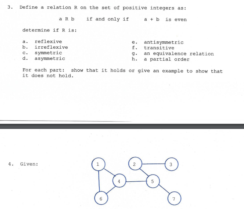 Solved DISCRETE MATH. Urgent! Please show all the work with | Chegg.com