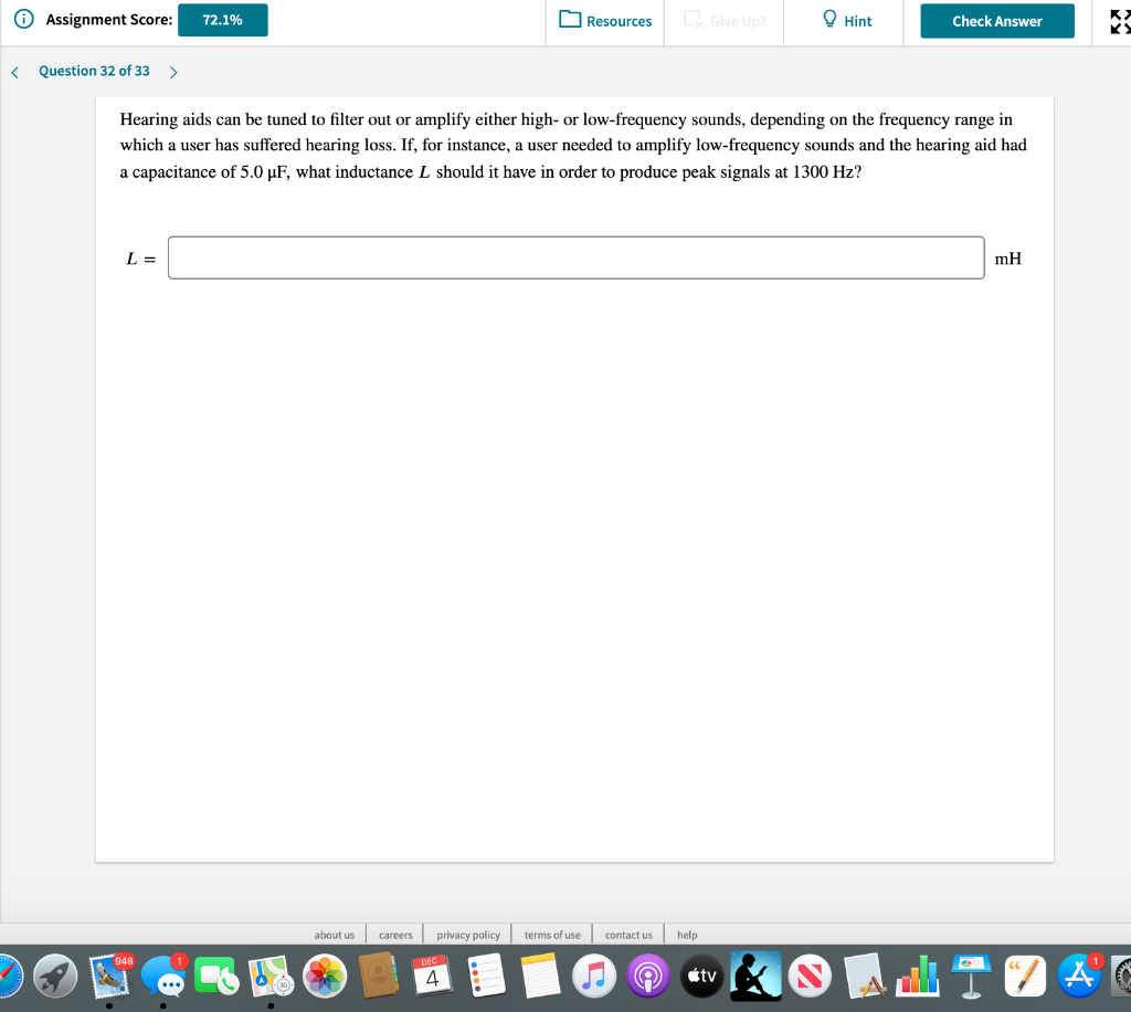 Solved Assignment Score: 72.1% Resources Give Up Hint Check | Chegg.com