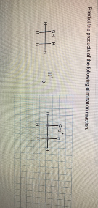 Solved Predict the products of the following elimination | Chegg.com