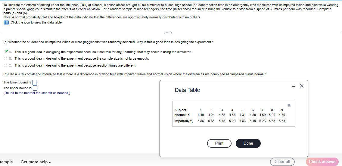 Solved parts (a) and (b). Note: A normal probability plot | Chegg.com