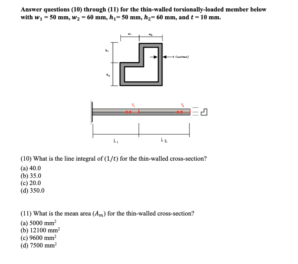 Solved Answer questions (10) through (11) for the | Chegg.com