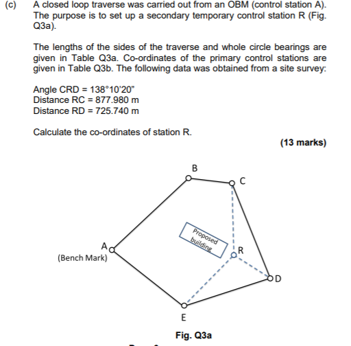 Solved Briefly explain what a traverse survey is and why we | Chegg.com