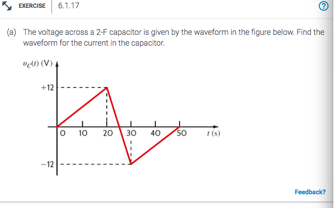 Solved a) The voltage across a 2-F capacitor is given by the | Chegg.com
