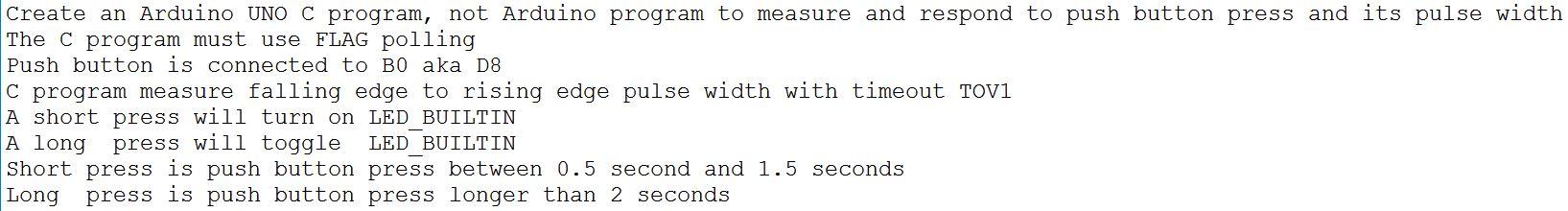 Solved Create An Arduino Uno C Program Not Arduino Program