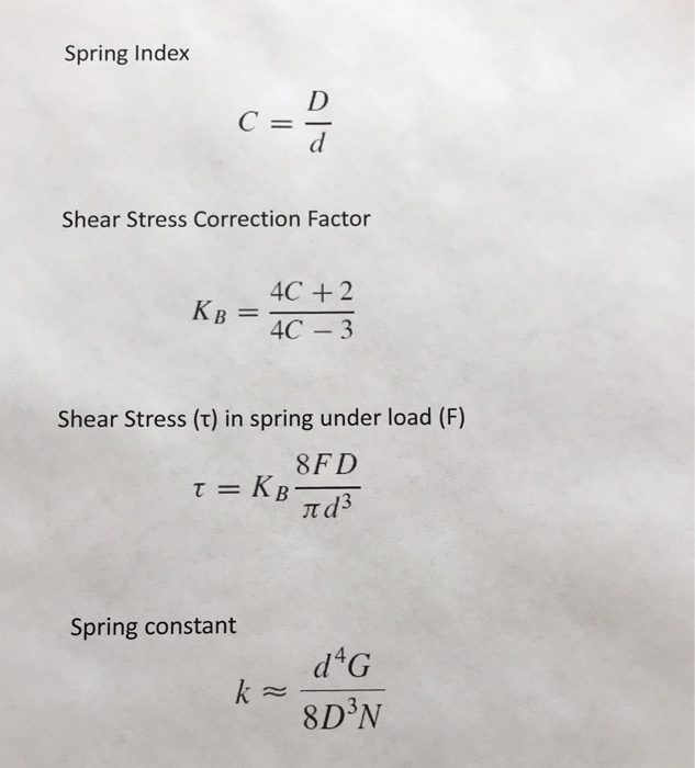 Solved Question #3 (30 pts) A helical compression spring is | Chegg.com