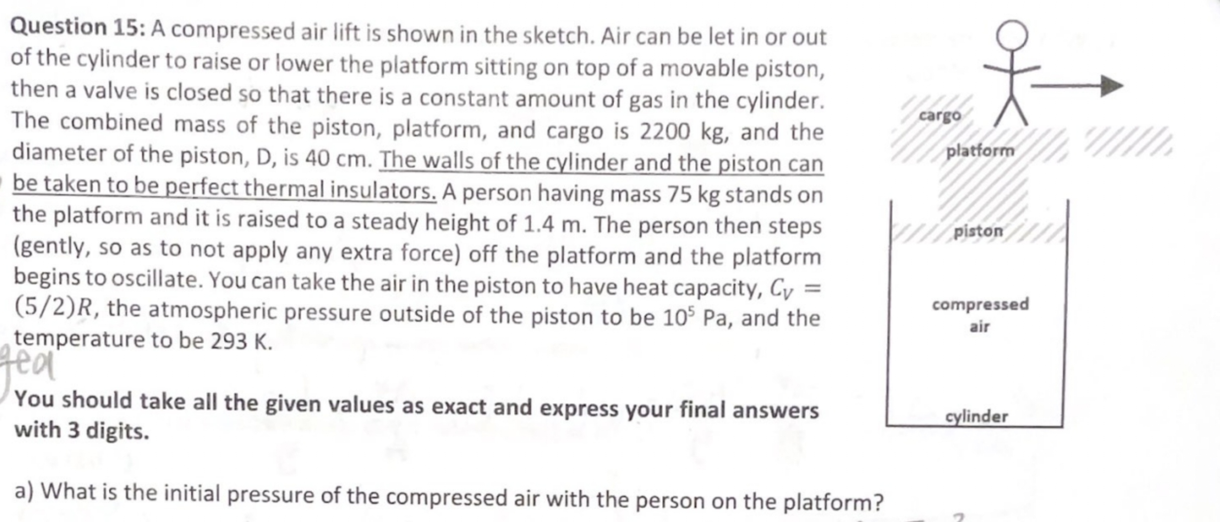 Question 15: A compressed air lift is shown in the | Chegg.com