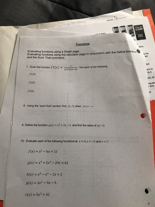 Solved NAME DATE REVIEW FOR PRECALCULUS Linear Functions | Chegg.com