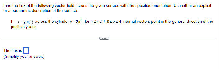 Solved Find the flux of the following vector field across | Chegg.com