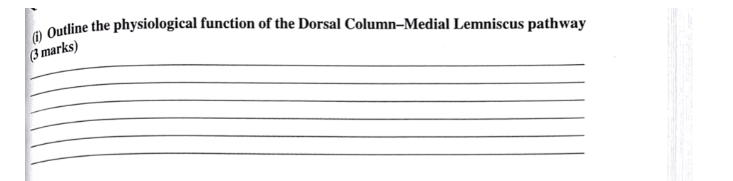 Solved (i) Outline the physiological function of the Dorsal | Chegg.com
