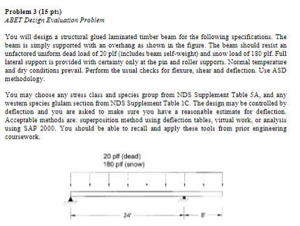 Solved Problem 3 (15 pts) ABET Design Evaluation Problem You | Chegg.com