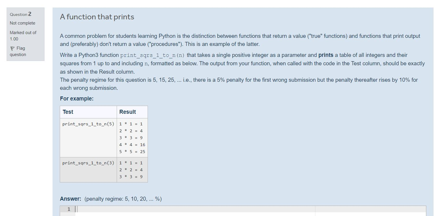 Solved Question 1 Write A Python3 Function Sqrn That