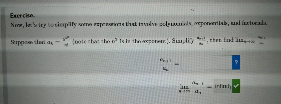 Solved Exercise. Now, let's try to simplify some expressions | Chegg.com