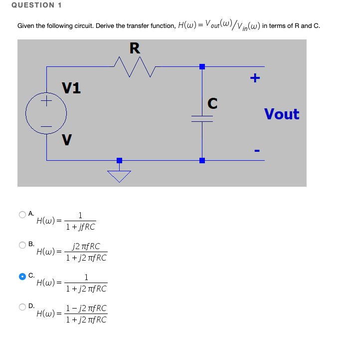 Solved QUESTION 1 Given the following circuit. Derive the | Chegg.com