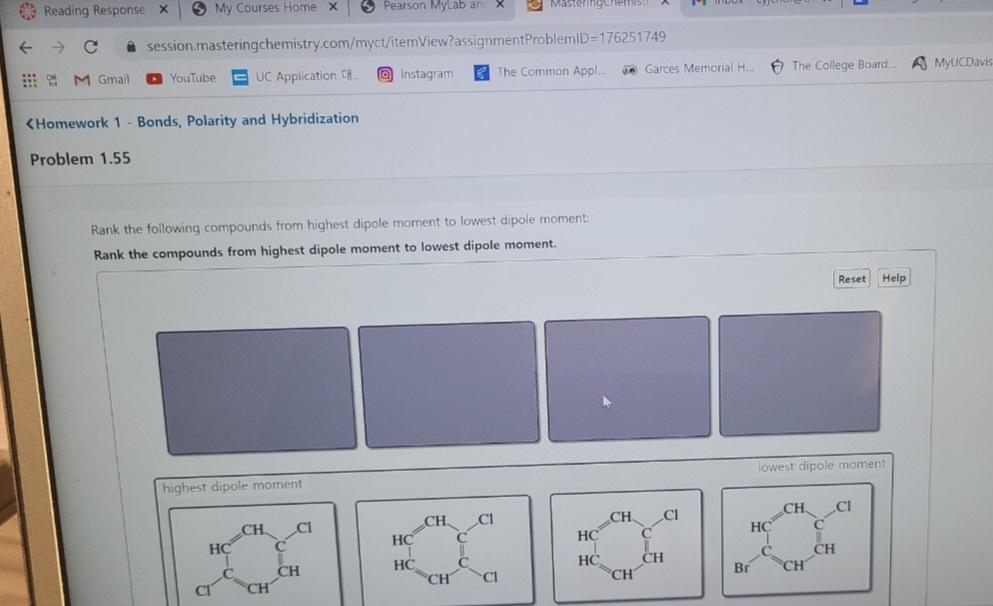Solved Reading Response X My Courses Home X Pearson MyLab an | Chegg.com