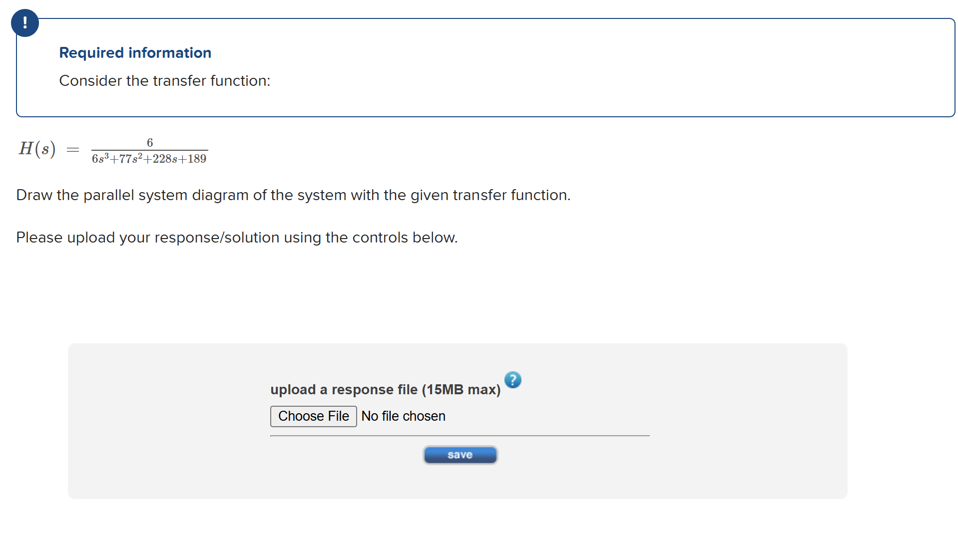Solved !Required informationConsider the transfer | Chegg.com