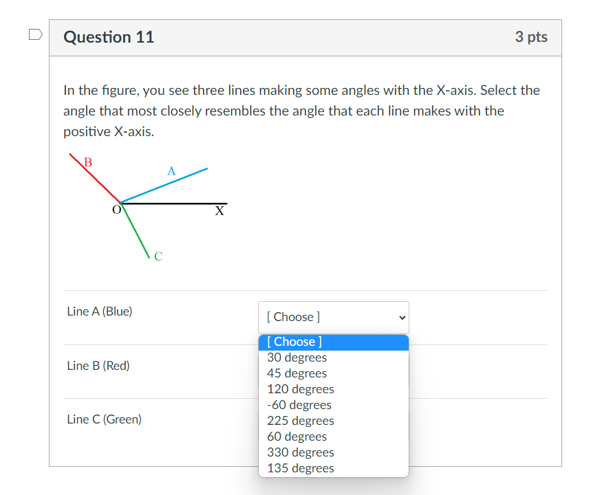 Solved In the figure, you see three lines making some angles | Chegg.com