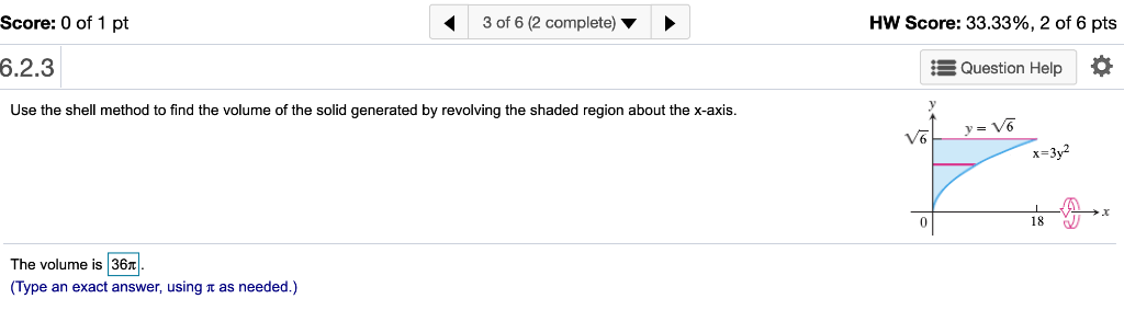 Solved Use the shell method to find the volume of the solid | Chegg.com