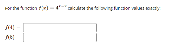 Solved For the function f(x)=4x-2 ﻿calculate the following | Chegg.com