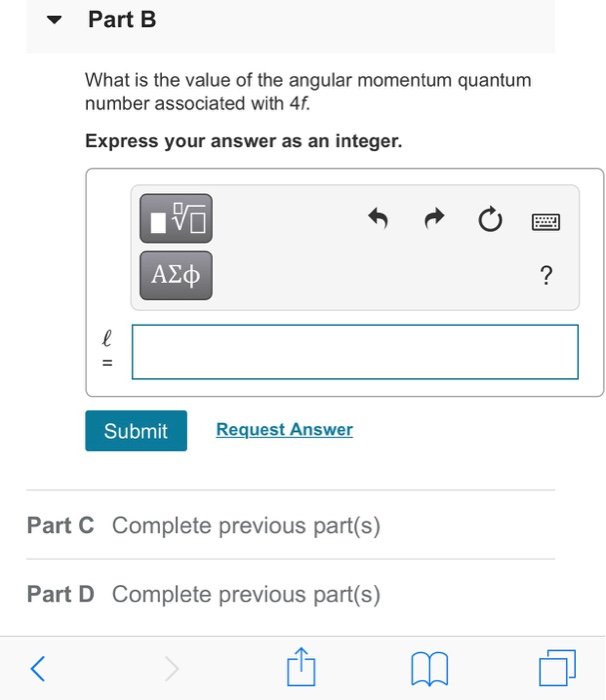 Solved List the quantum numbers associated with all of the | Chegg.com