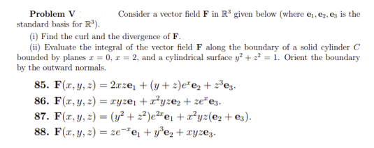 Solved Problem v Consider a vector field F in R3 given below | Chegg.com